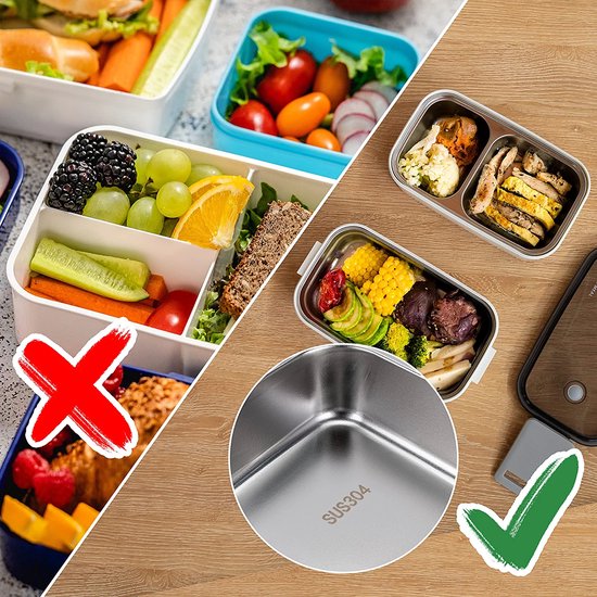 Premium lunchbox volwassenen bentobox roestvrijstalen lunchbox kinderen ...