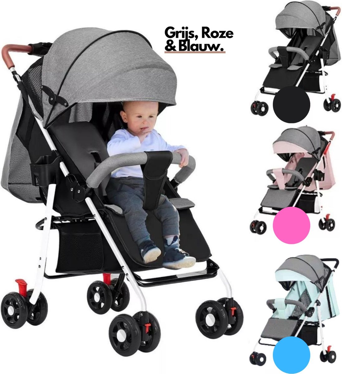 Child Supplies Buggy - Inklapbare Buggy - Baby Stroller - 3 in 1 ...