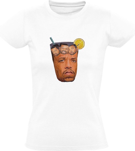 Ice T Ice Cube Dames t-shirt | rap | rapper | drank | drinken | ijsthee ...