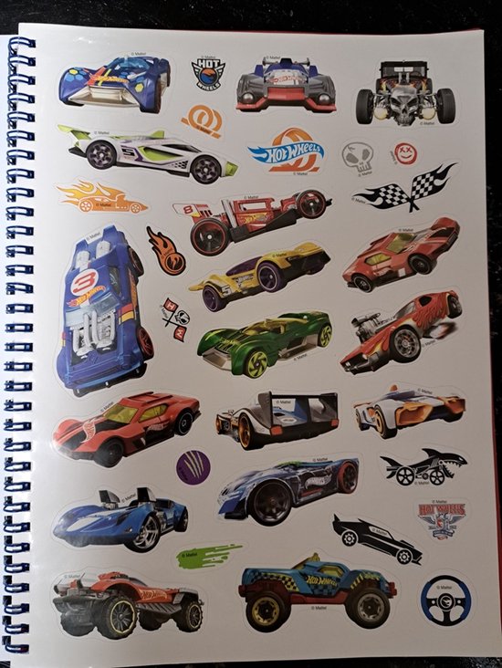 Hot Wheels Ik ben creatief stickerboek - Met sjablonen - Stickers meer ...