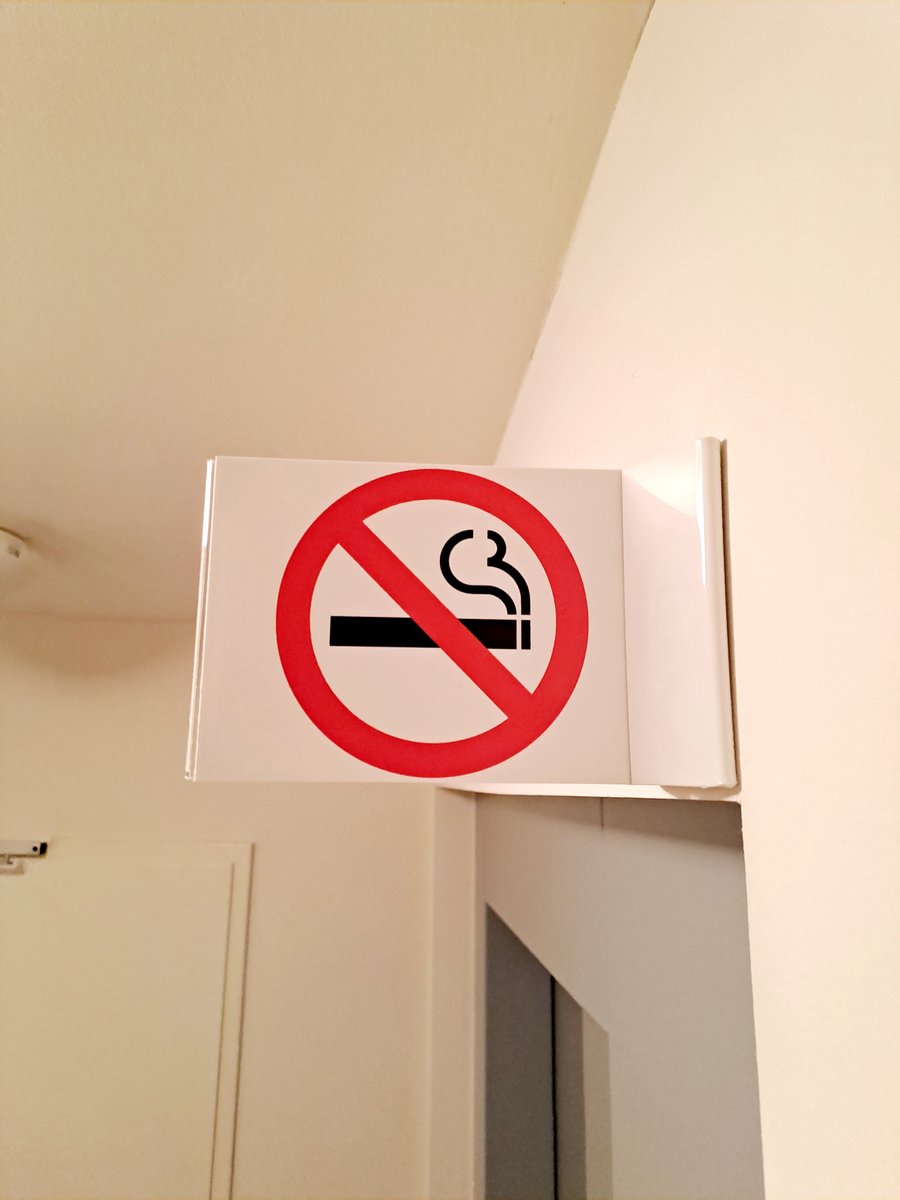 Pictogram | Rookverbod | Muurbevestiging | 16 x 10,5 cm | Wit | Kant-en ...