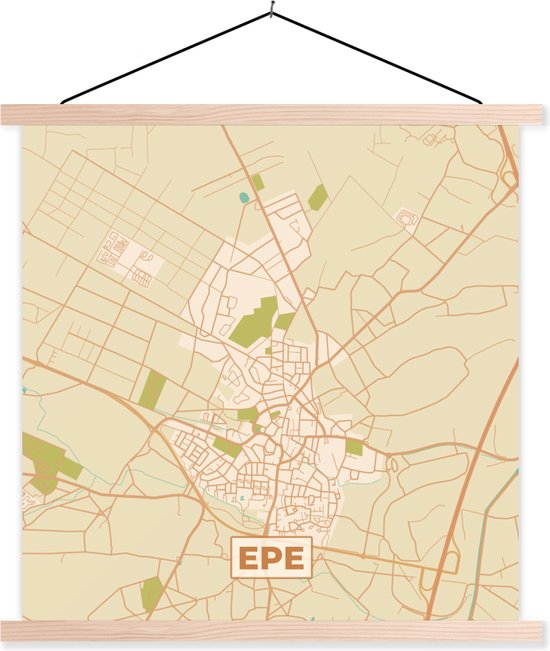 Posterhanger incl. Poster - Schoolplaat - Plattegrond - Stadskaart - Epe - Kaart -... | bol