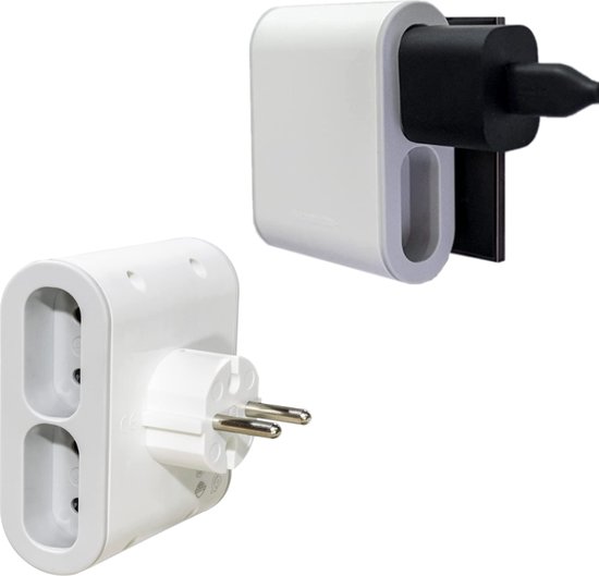 HIGH-QUALITY 4-weg verdeelstekker horizontaal – dominostekker plat ...