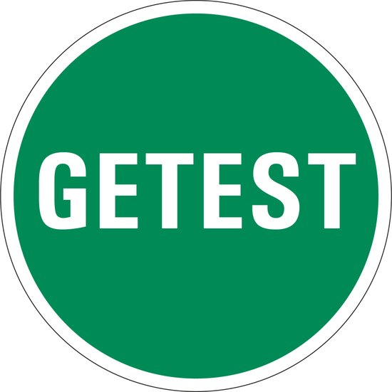 Getest controlesticker, groen, 25 meter op rol 20 mm - 1150 per rol | bol