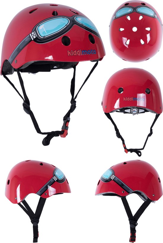 Kiddimoto Helm - Rode bril | bol