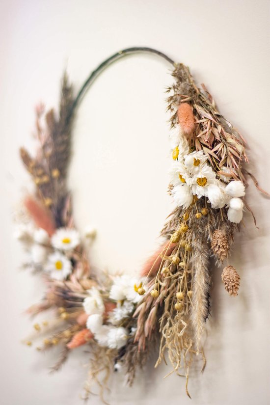 Droogbloemen krans Half Rox | bol