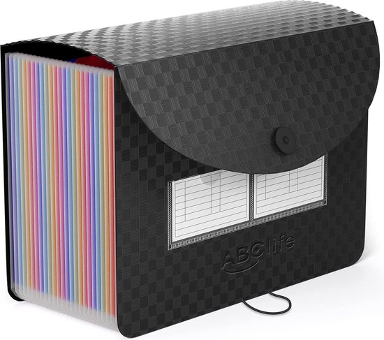 ABClife Documentenmap A4/map A4, 24 vakken uitbreiden van bestandsmap ...