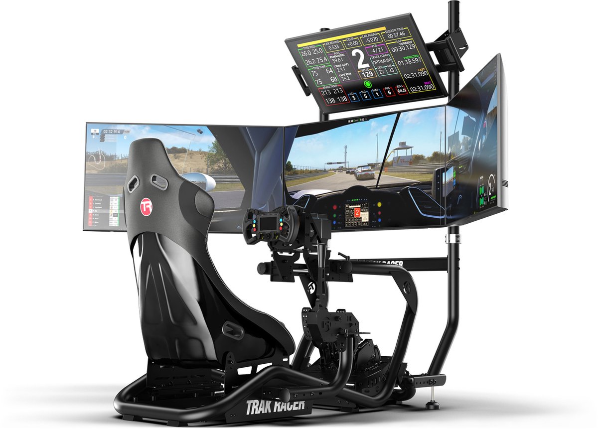 Cockpit-Mounted Quad Monitor Stand for Trak Racer TR8 PRO | bol