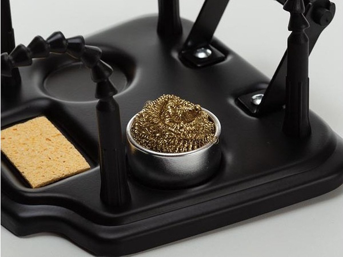 Velleman Handige derde hand tool met 4 armen, soldeertinhouder en ...