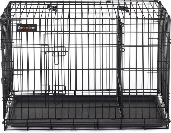 Honden bench - Hondenkooi - Hondenkrat - Hondenhok - Zwart | bol