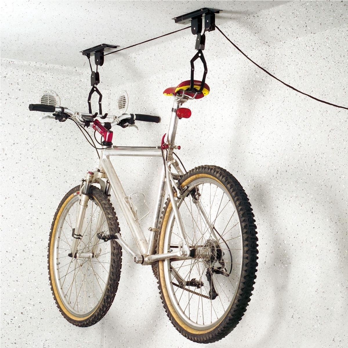 Haushalt Fietslift - Fiets Opslag Systeem - 20 kg - Zwart | bol.com