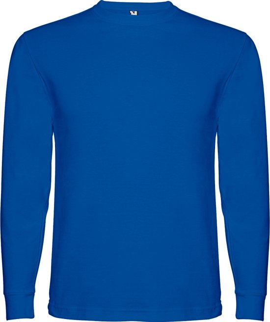 Kobalt Blauw Effen t-shirt lange mouwen model Pointer merk Roly maat M ...