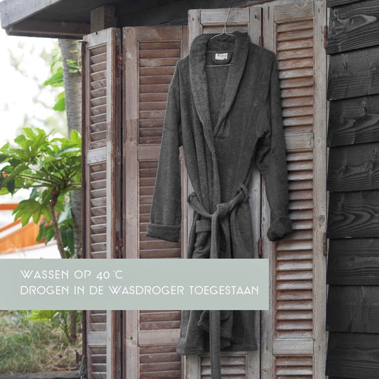 Walra Luxe Badjas Home Robe Unisex - Badjas Dames - Badjas Heren - 100% ...