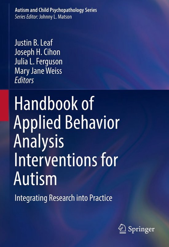 Autism and Child Psychopathology Series - Handbook of Applied Behavior ...