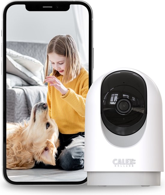 Calex Indoor Pan & Tilt Camera - Wifi Beveiligingscamera voor Binnen - 2K | bol