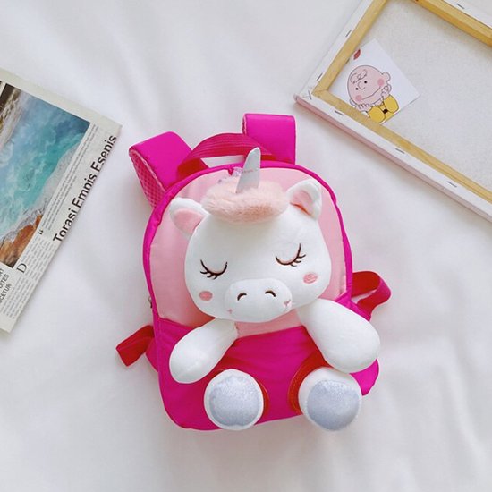 Kinder-, peuter-, kleuter rugtas - Meisjes - Unicorn Knuffel rugtas ...