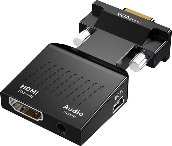 Techvavo® VGA naar HDMI adapter – 1080P Full HD - Universele Converter ...