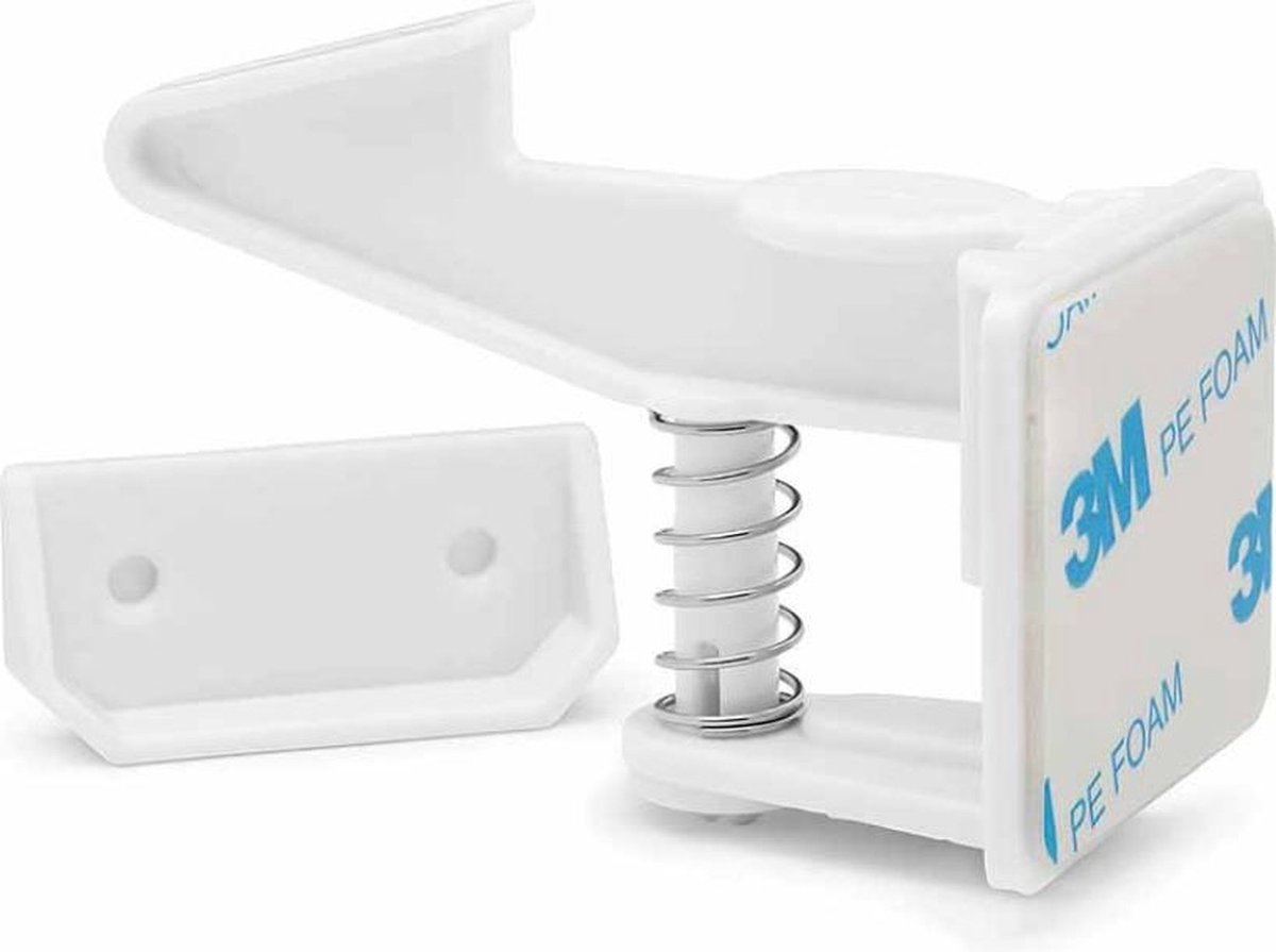 Kinderslot Kastjes - Kinderslot Magneet - 4 Stuks - Wit - Kinderslot ...