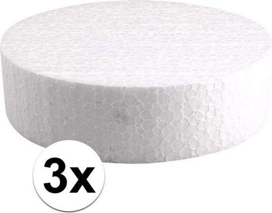 3x Piepschuim schijf 15 cm | bol.com