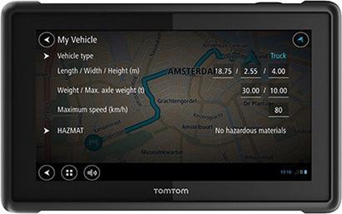 TomTom PRO 8270 TRUCK Vast 7'' Touchscreen 480g Zwart navigator | bol.com