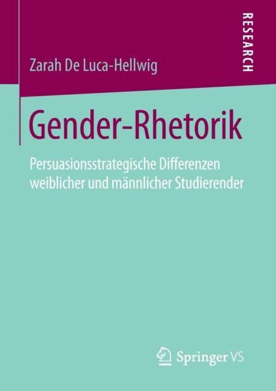 Gender Rhetorik, Zarah de Luca-Hellwig | 9783658120191 | Boeken | bol.com