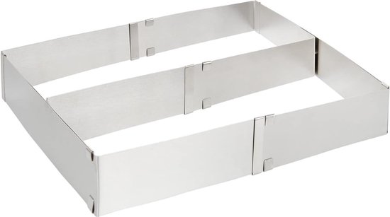 Premium Baking Frame, 5 cm Height, Size Adjustable and Divideable, 28.5 ...