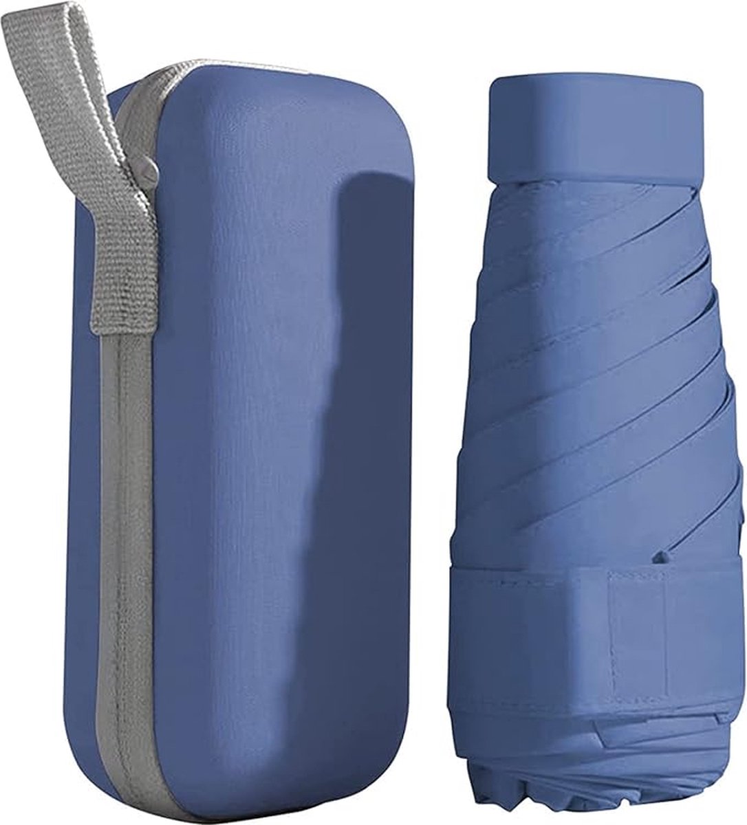 Compacte paraplu, 6 ribben, stormbestendig, kleine paraplu ...