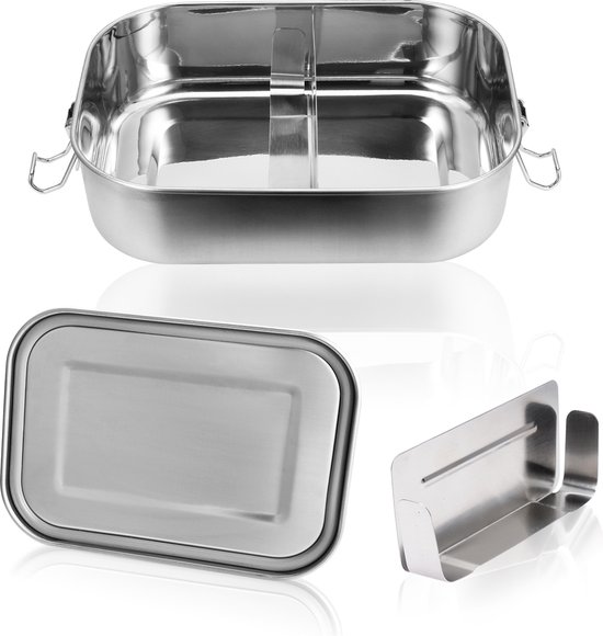 1200+1400ml Lunchbox RVS Take a Break Broodtrommel - incl. divider ...