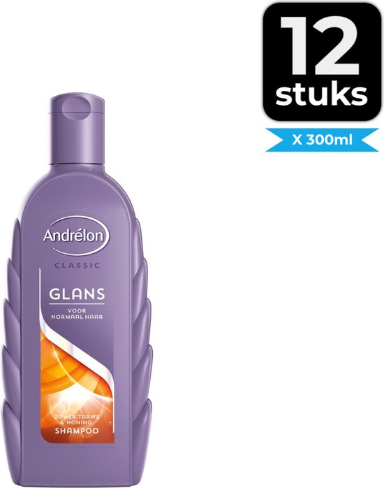 Andrelon Shampoo Glans 300 ml - Voordeelverpakking 12 stuks | bol