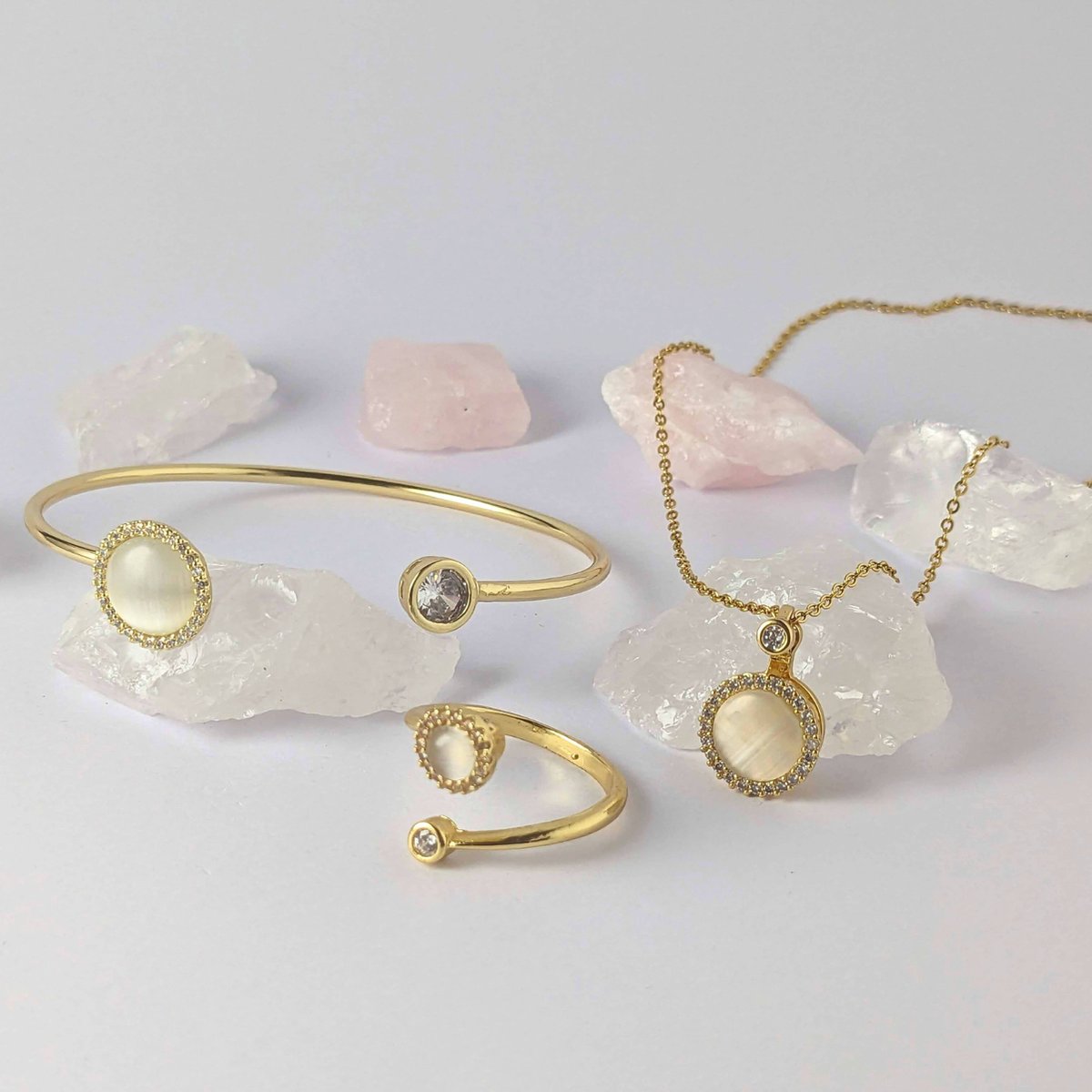 Luminora Opal Set - Fidget Ring - Fidget Ketting - Fidget Armband ...