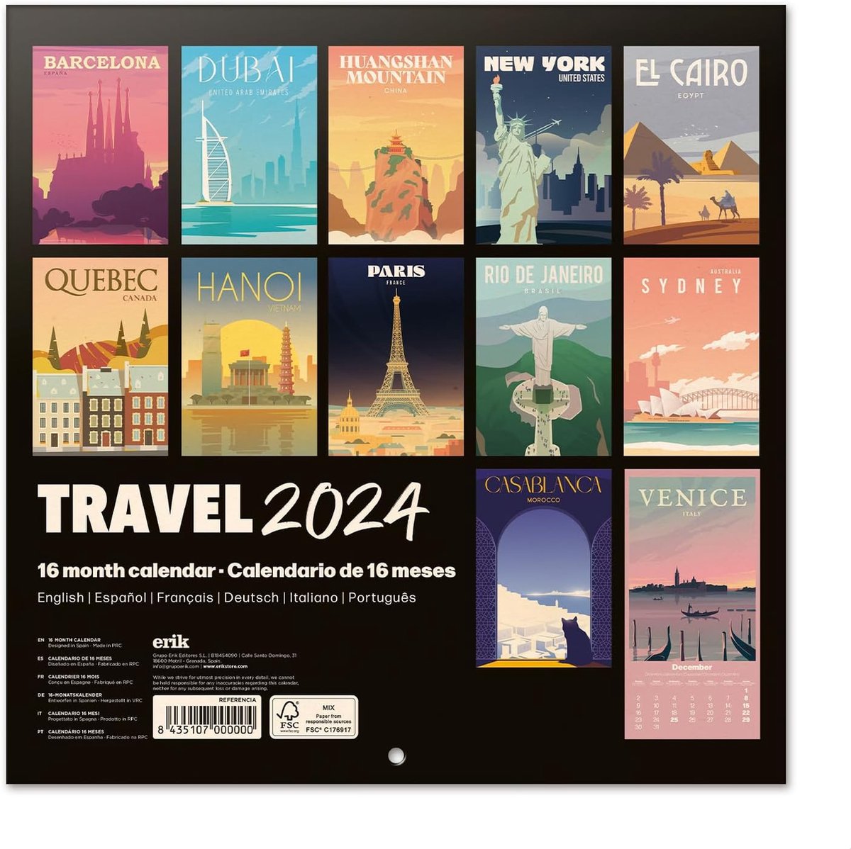 Equivera - Kalender 2024 - Jaarkalender 2024 - Jaarplanner ...