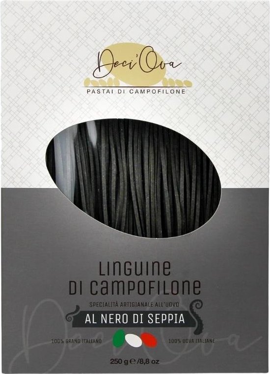 Zwarte pasta met inktvisinkt - 20 dozen x 250 gram - Pasta | bol