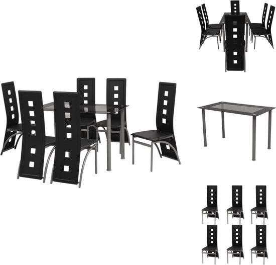 vidaXL Eetkamertafel En Eetkamerstoel - Eetkamertafels En Eetkamerstoelen - Eetkamer... | bol