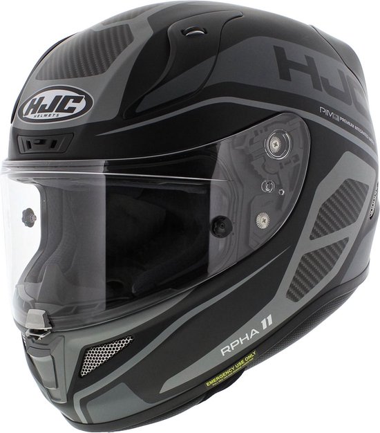 Hjc Rpha 11 Motorhelm Saravo Mc5sf Mat Zwart Grijs Xxl Bol