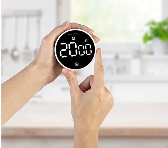 PEARL eierwekker: Digitale kookwekker met draaiknop, LCD-display en ...