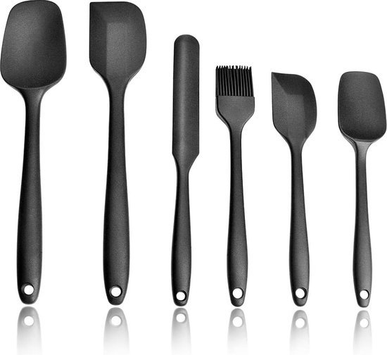 Silicone Spatels Set 6, inclusief lepel spatel, spatel, strooier ...