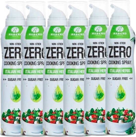 Rabeko | Zero Cooking Spray | Italiaanse Kruiden | 6 Stuks | 6 x 200 ml ...