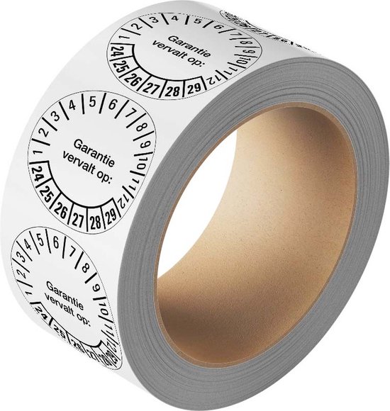 Garantie vervalt op keuringssticker 24-29 op rol 40 mm - 580 per rol | bol