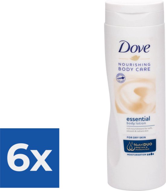 Dove Essential - 400 ml - Bodylotion - Voordeelverpakking 6 stuks | bol