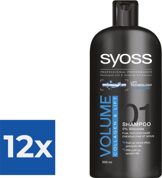Syoss Shampoo Volume - Voordeelverpakking 12 stuks | bol