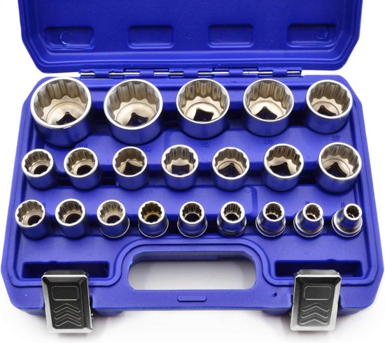 Splinedoppen set - 8-36mm - Spline dop - Doppen - 21 delig - Gear Lock ...
