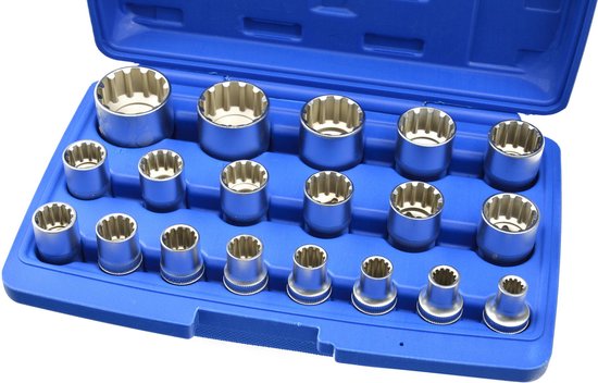 Splinedoppen set - 8-32mm - Spline dop - Doppen - 19 delig - Gear Lock ...