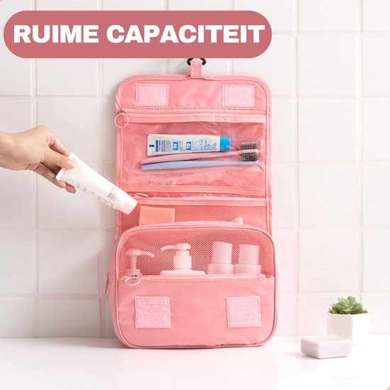 RENALUX - Toilettas Dames - Toilettas met Haak - Toilettas Meisje - Toilettas Kind -... | bol