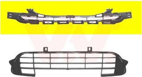 Citroen C3, 2006 - 2009 - voorbumper grille, boven | bol