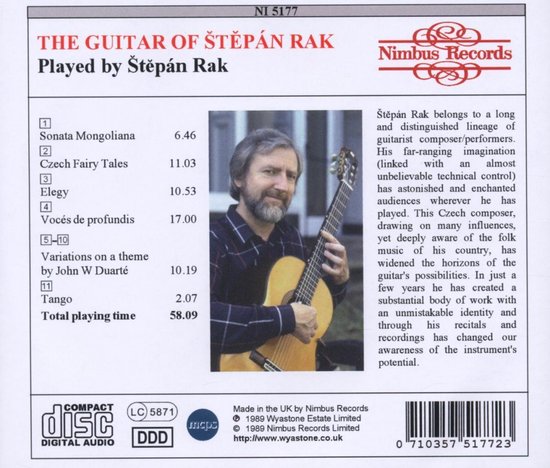 Štěpán Rak - The Guitar Of Štěpán Rak (CD), Stepan Rak | Muziek | bol