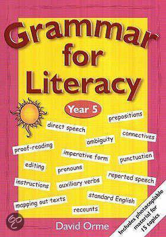 Grammar For Literacy, David Orme | 9780237524166 | Boeken | bol