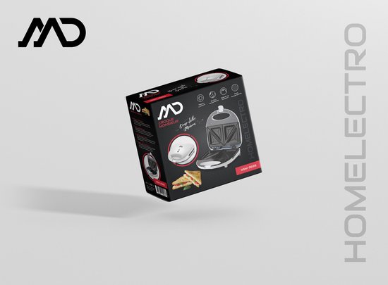 MD Homelectro MSM-3503 sandwich toaster met croque monsieur platen ...