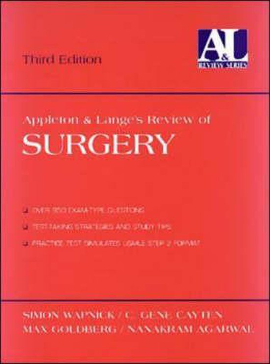 Appleton & Lange's Review of Surgery, Simon Wapnick | 9780838502457 | Boeken | bol.com