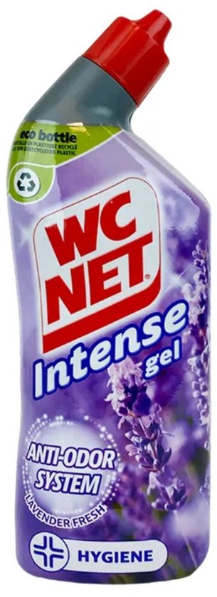 WC Net - Toiletreiniger - Gel - Lavendel - Gerecycled Materiaal - 750 ml -... | bol