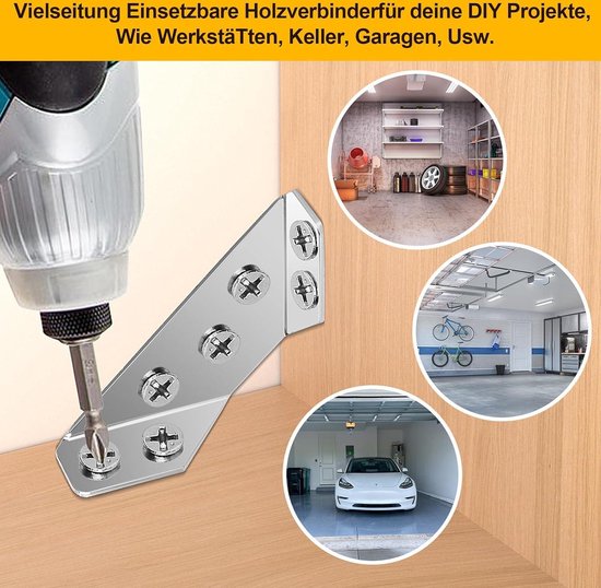 24pcs Stainless Steel Triangle Mounts Corner Clamps - Triangular Shape ...